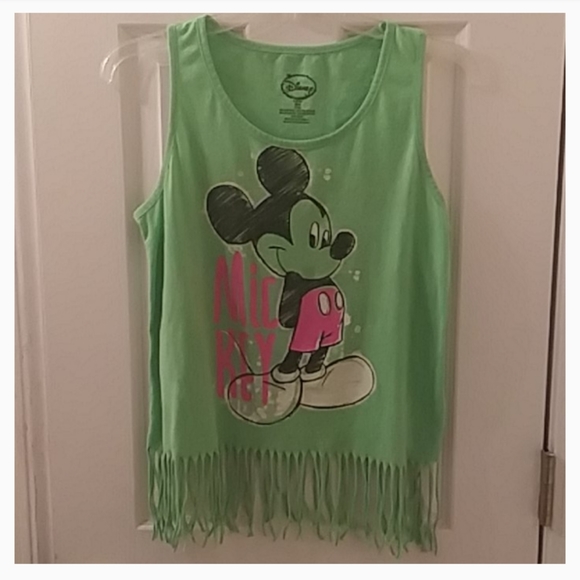 Disney | Shirts & Tops | Mickey Mouse Top With Fringe | Poshmark